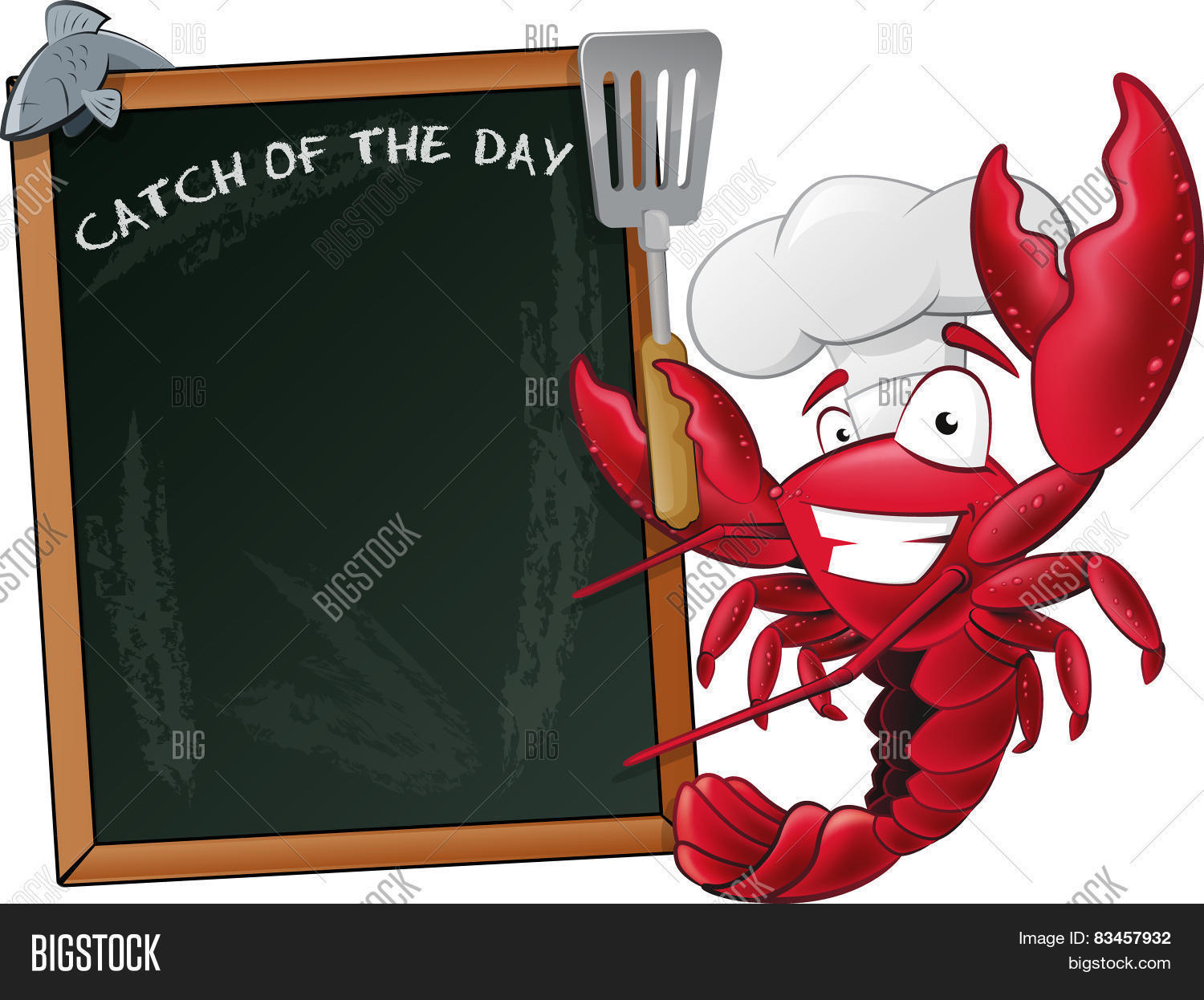 Cute Lobster Chef Vector & Photo (Free Trial) | Bigstock