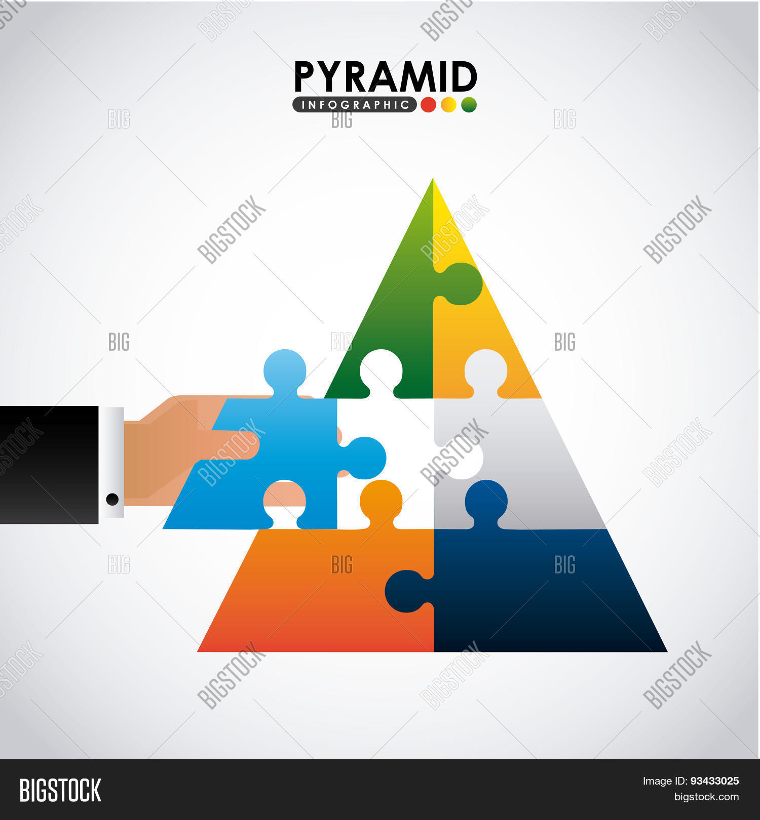 Pyramid Infographic Vector & Photo (Free Trial) | Bigstock