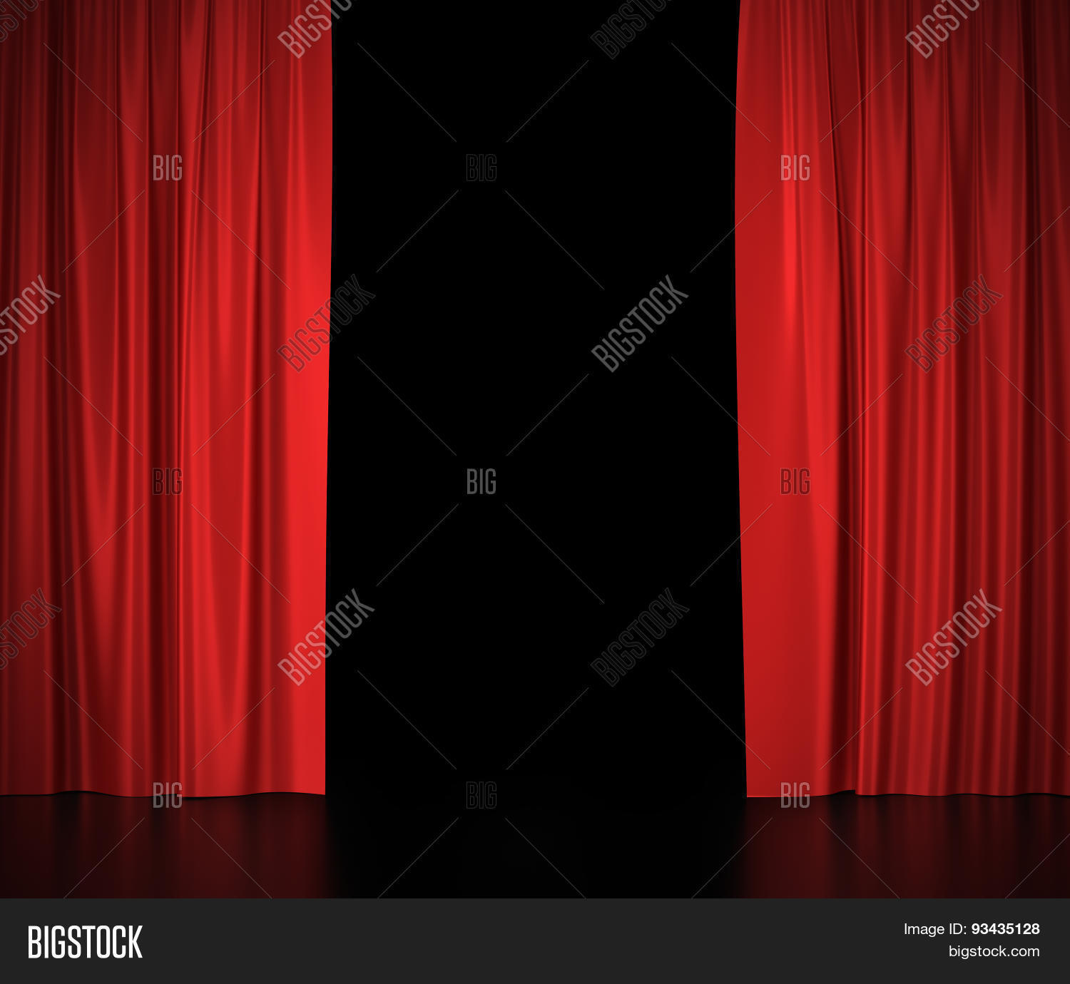 Open Red Silk Curtains Image & Photo (Free Trial) | Bigstock