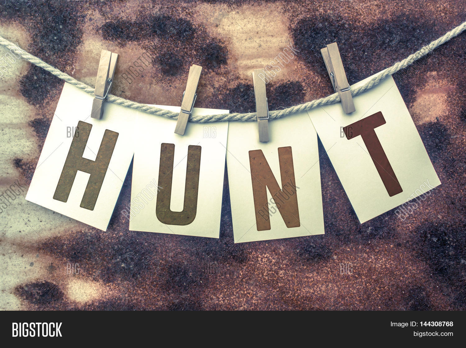Hunt Concept Pinned Image & Photo (Free Trial) | Bigstock