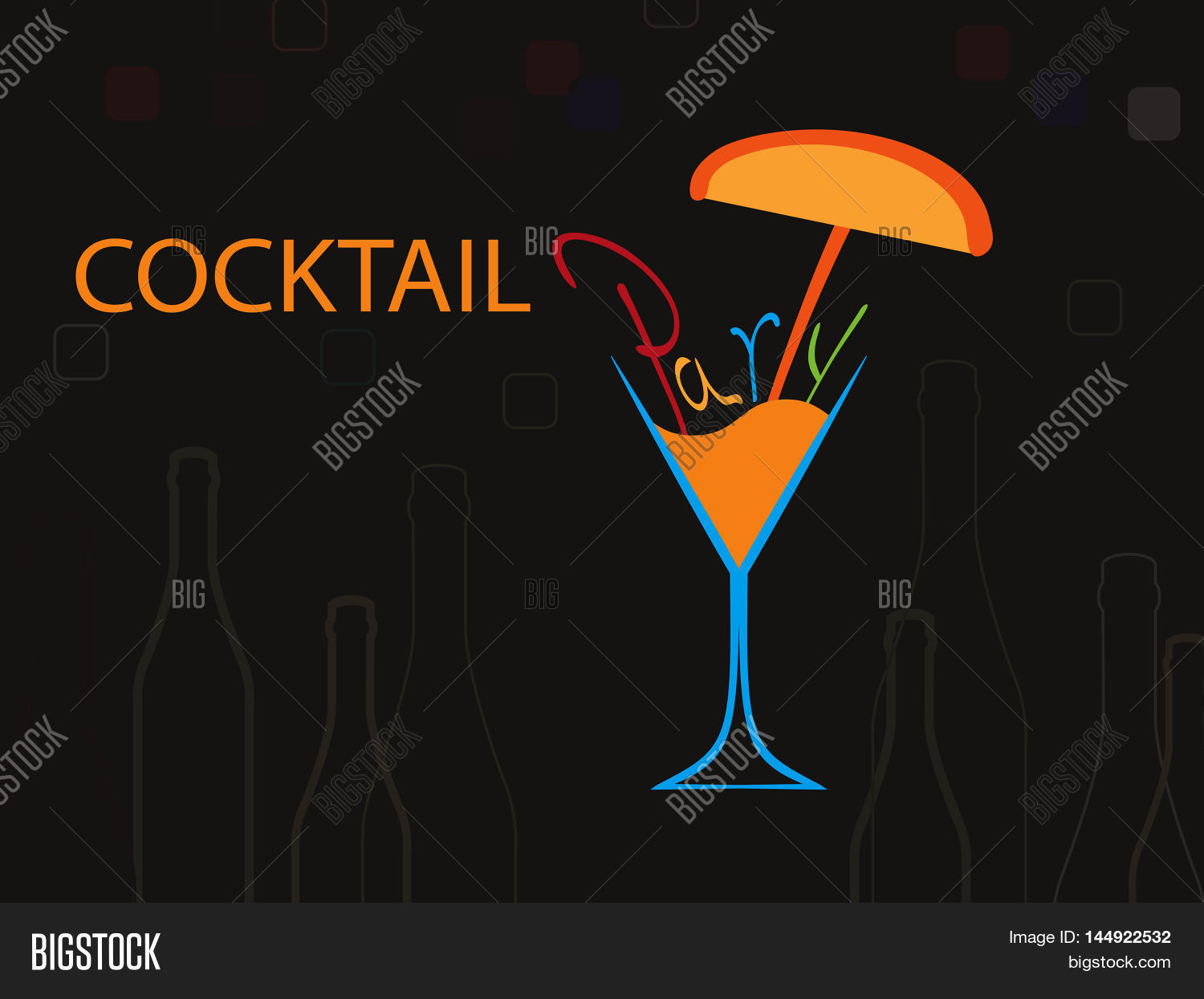 Cocktail Party Vector Vector & Photo (Free Trial) | Bigstock
