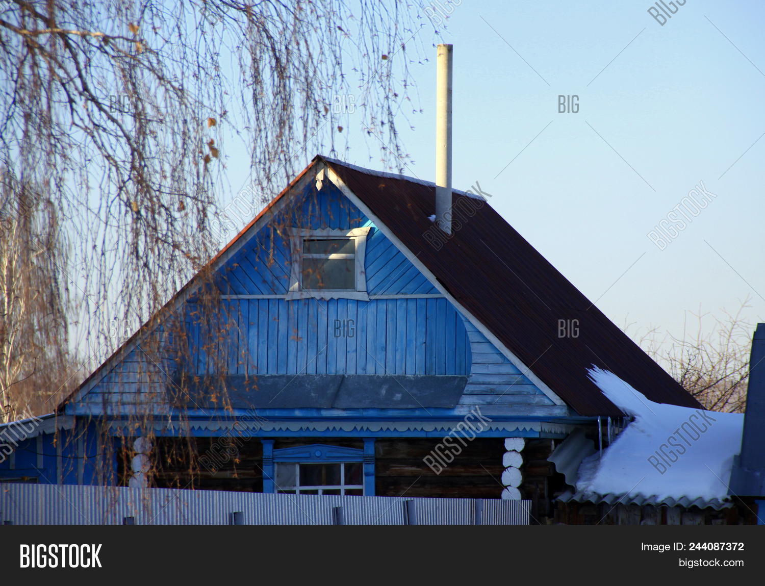 Village House Blue Image & Photo (Free Trial) | Bigstock