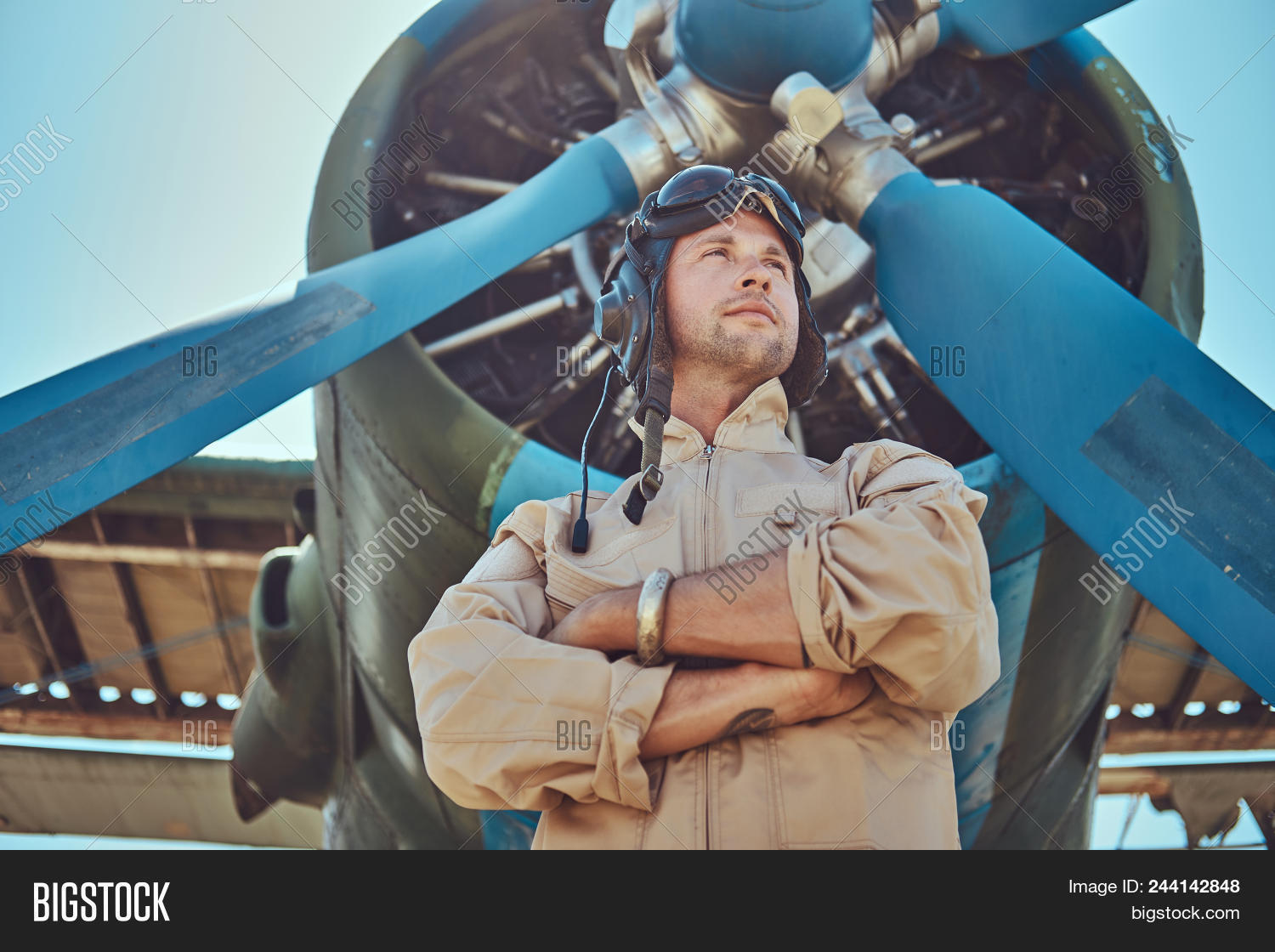 Handsome Pilot Full Image & Photo (Free Trial) | Bigstock