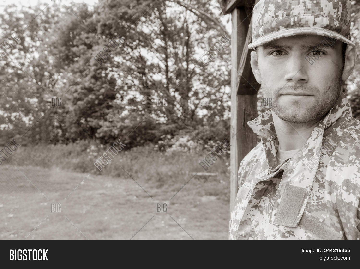 Muscular Military Man Image & Photo (Free Trial) | Bigstock