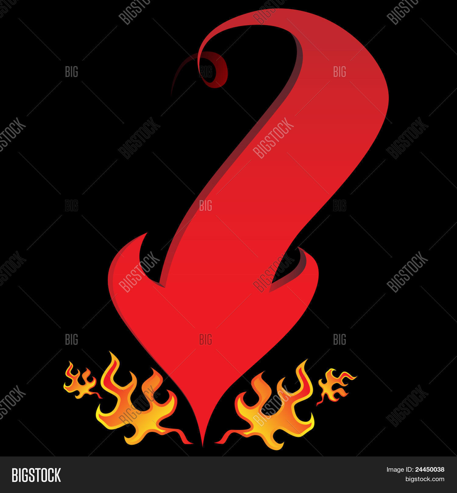 Image Devil Tail Arrow Image & Photo (Free Trial) | Bigstock