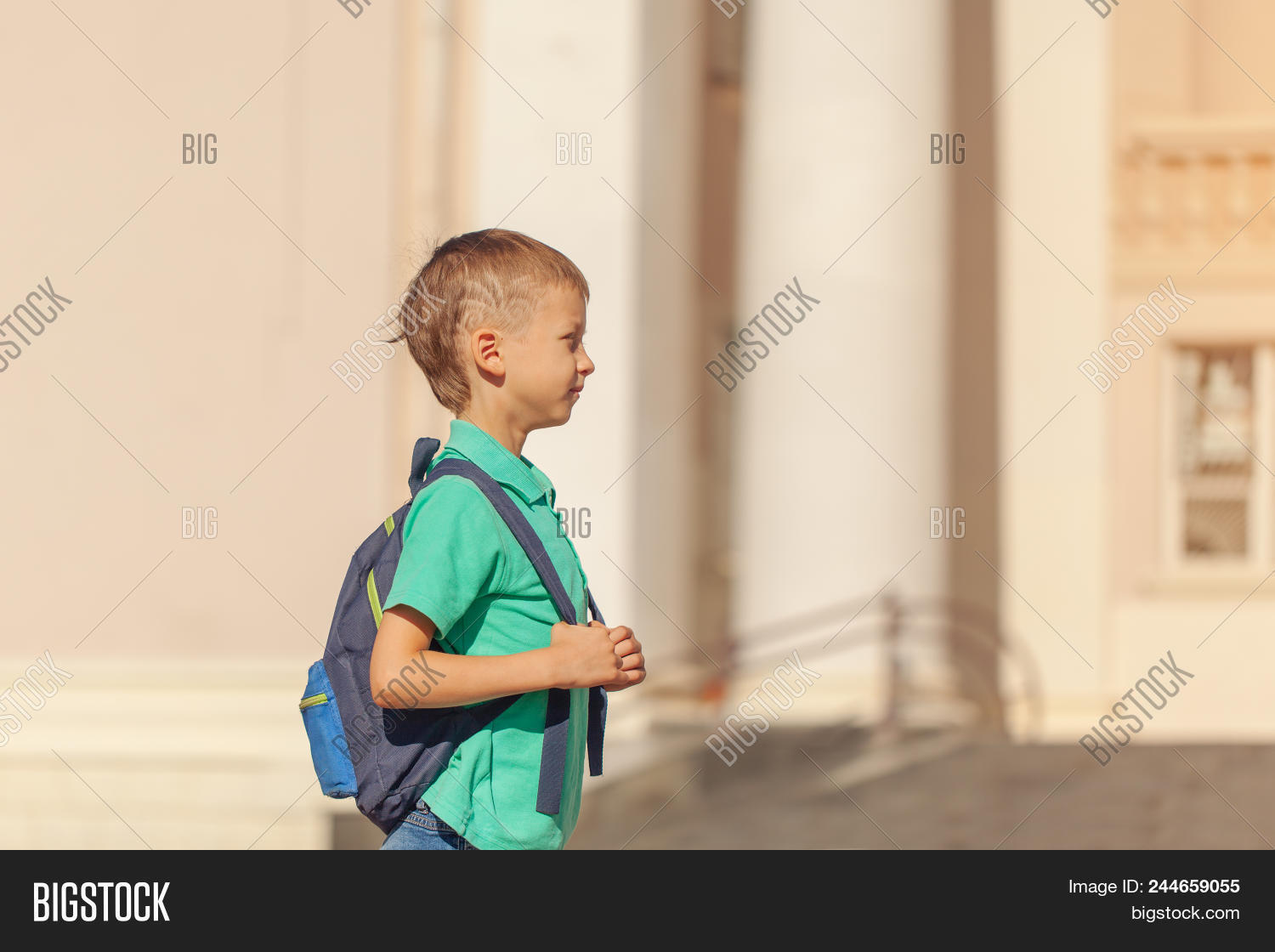Cute Child Rucksack Go Image & Photo (Free Trial) | Bigstock