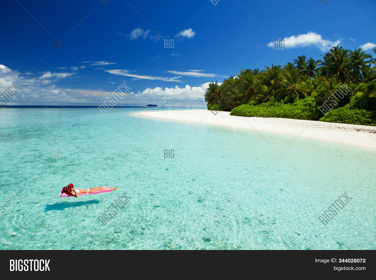 Woman Swim Relax Sea. Image & Photo (Free Trial) | Bigstock