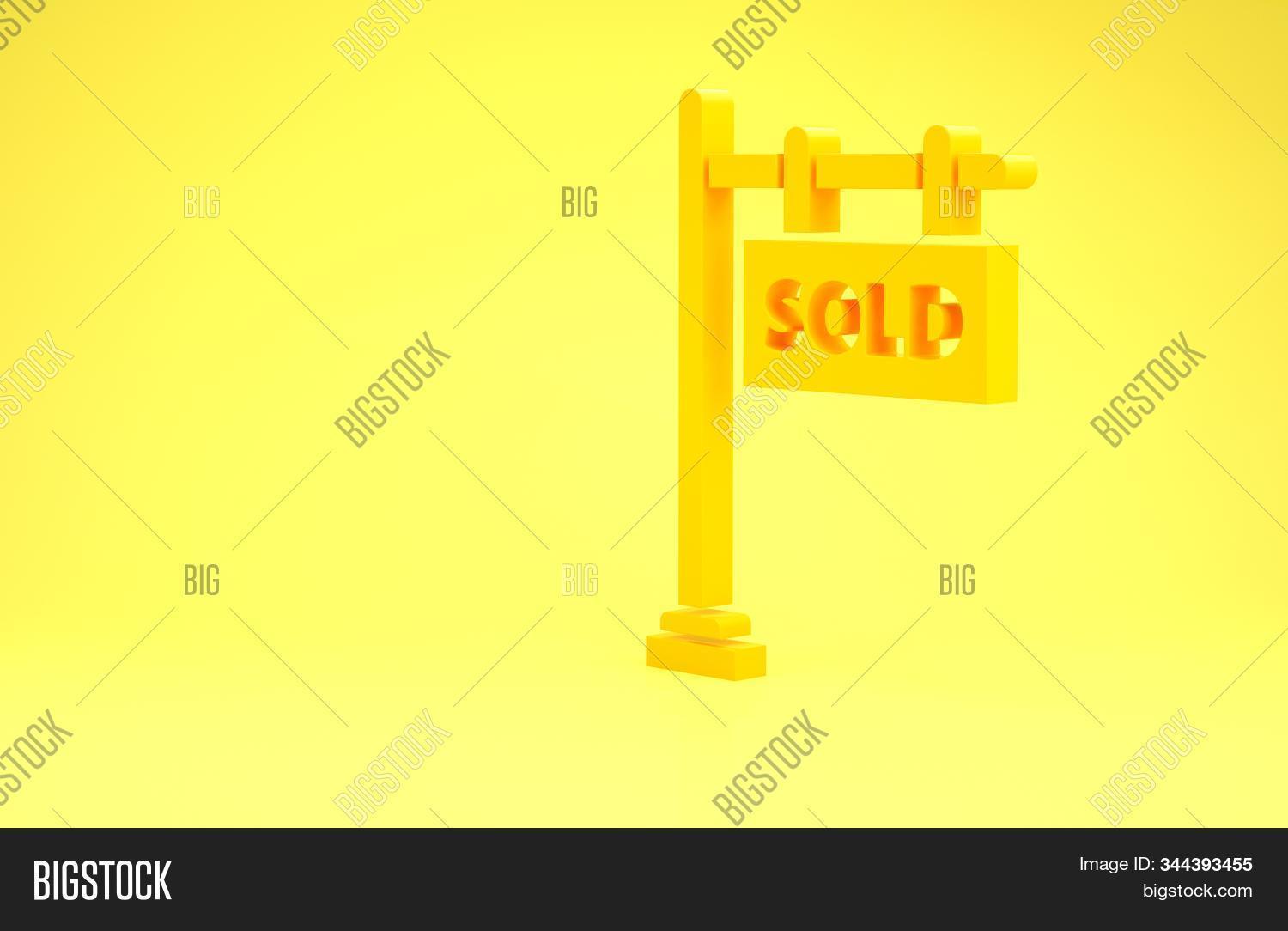 Yellow Hanging Sign Image & Photo (Free Trial) | Bigstock