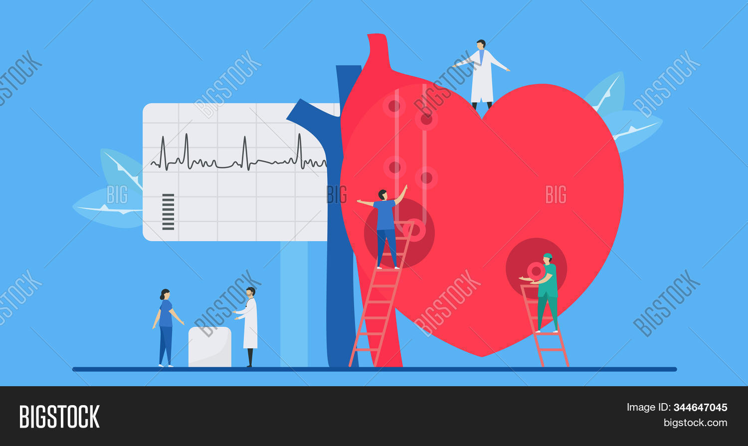 Cardiology Vector Vector & Photo (Free Trial) | Bigstock