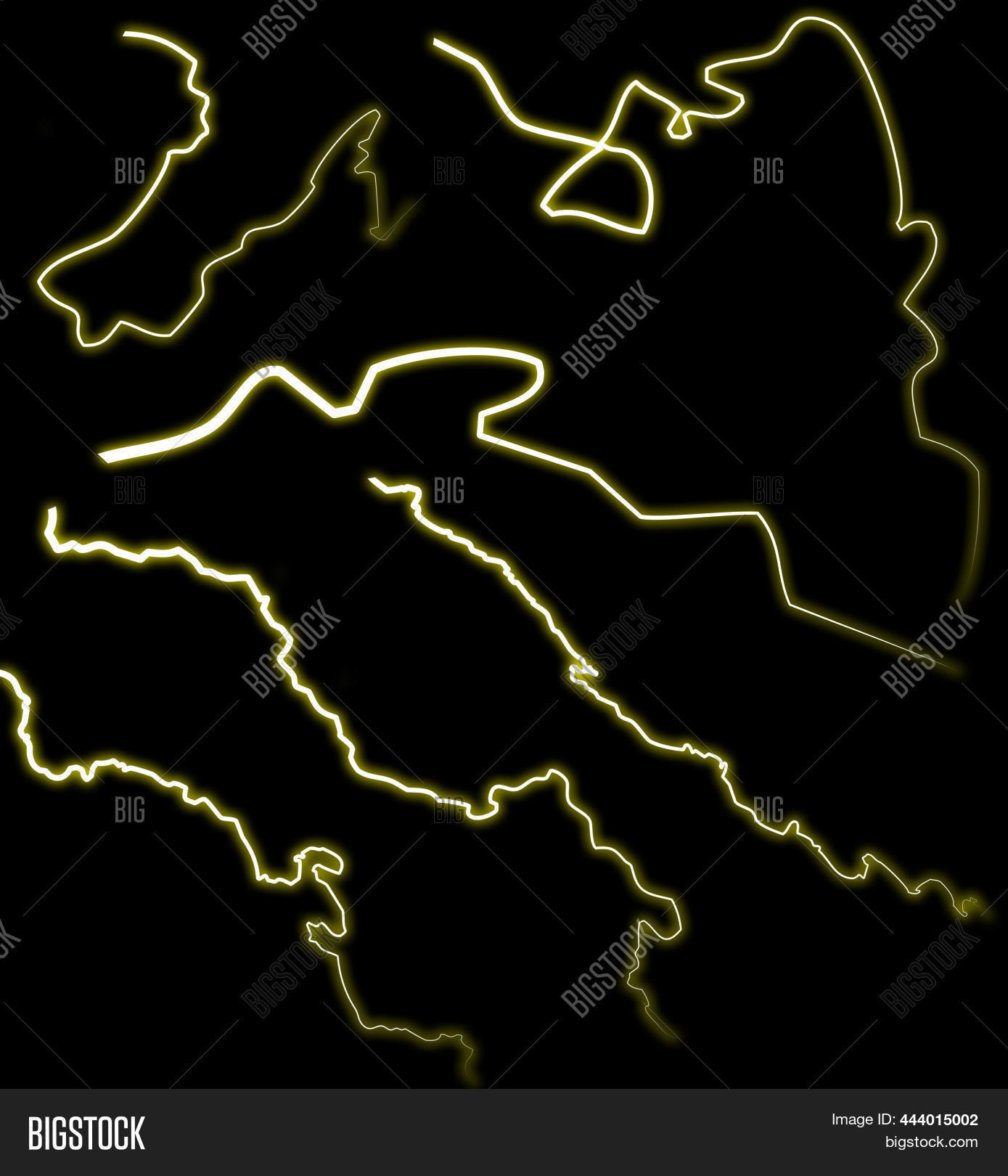 Yellow Thunderbolts. Image & Photo (Free Trial) | Bigstock