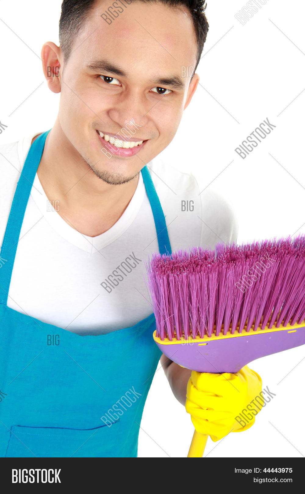 Happy Male Cleaning Image & Photo (Free Trial) | Bigstock