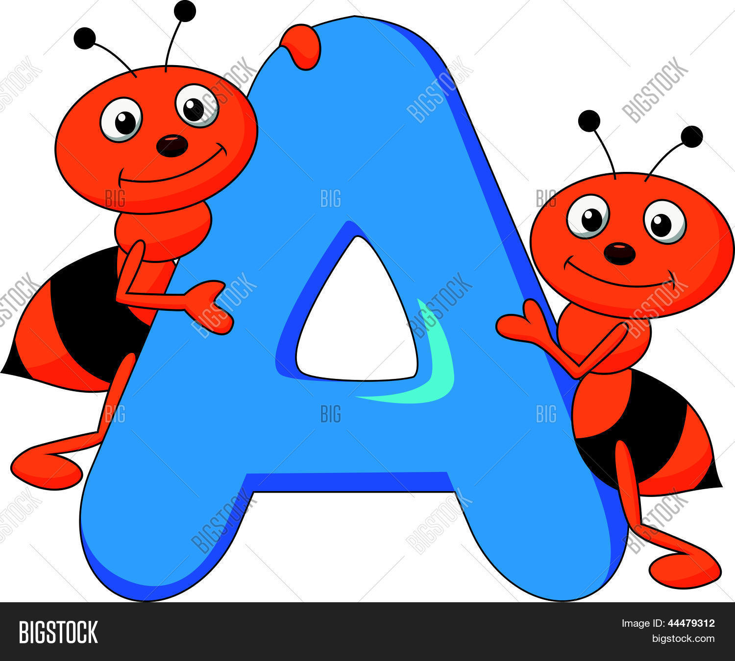 Alphabet Ant Cartoon Vector & Photo (Free Trial) | Bigstock