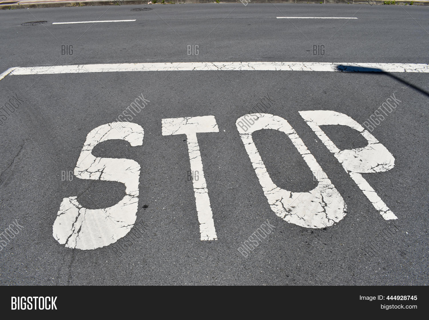 Stop Sign Painted On Image & Photo (Free Trial) | Bigstock