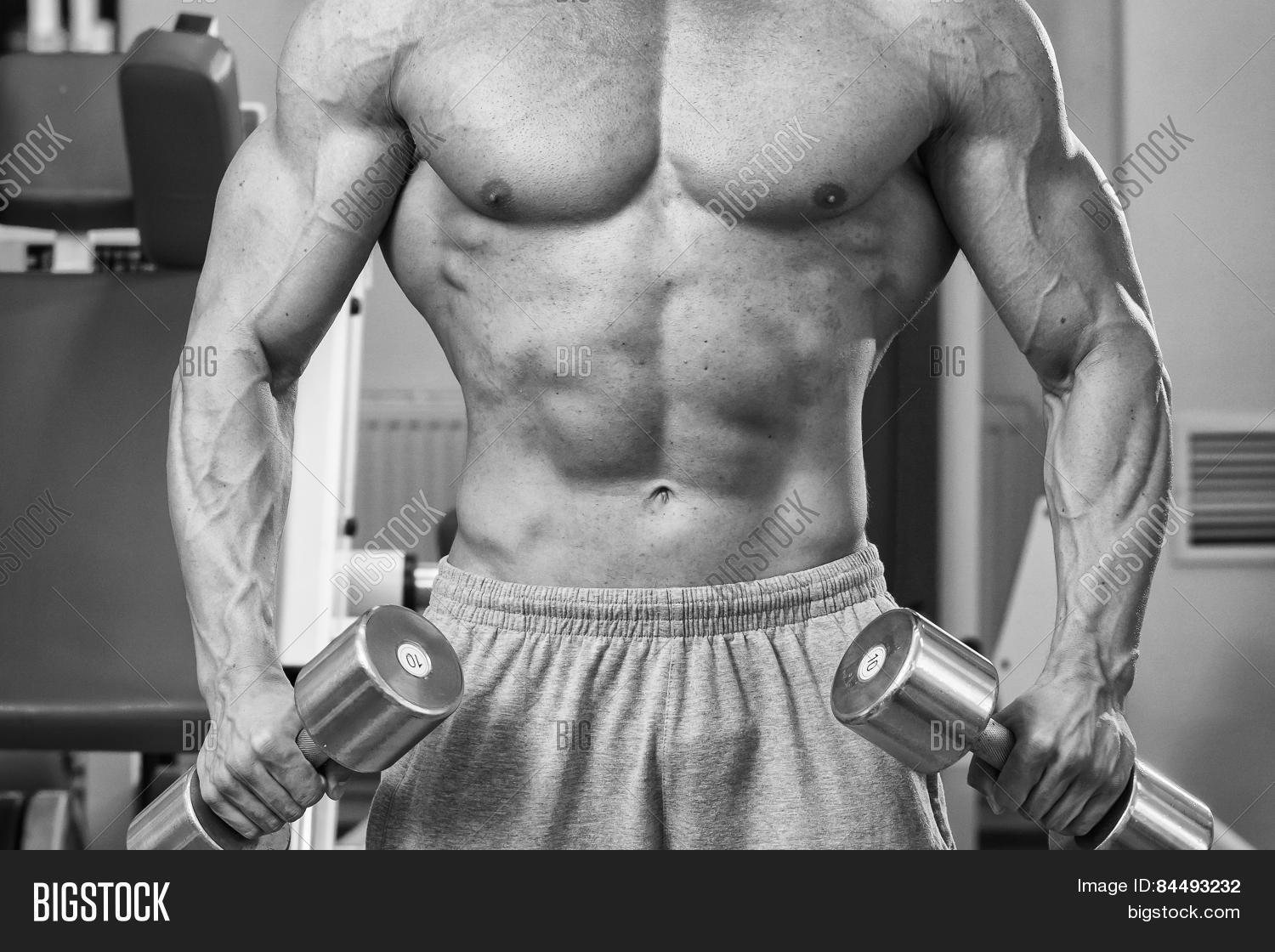 Strong Man Gym Doing Image & Photo (Free Trial) | Bigstock