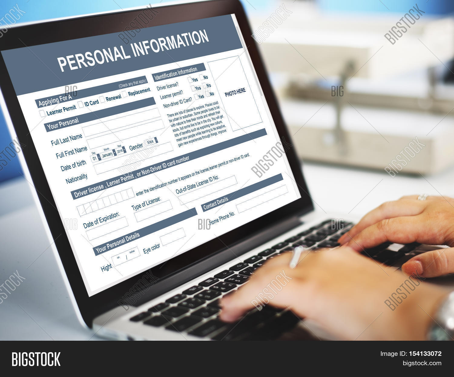 Personal Information Image & Photo (Free Trial) | Bigstock
