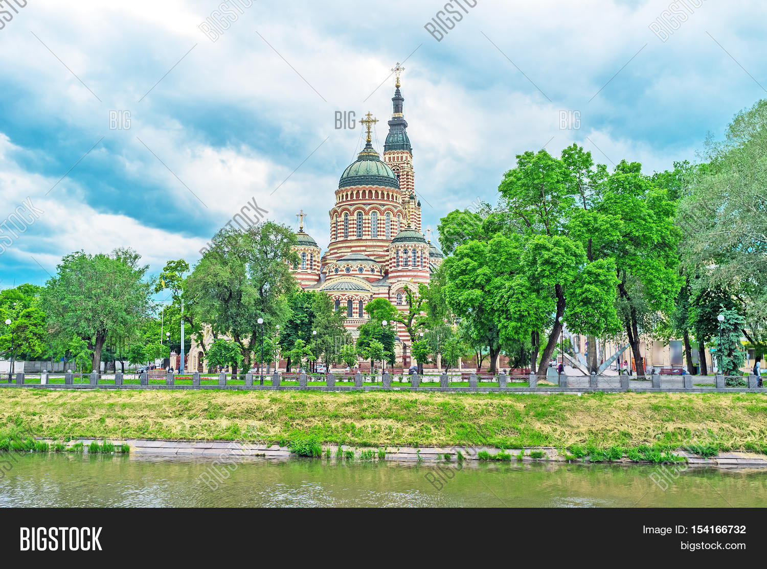 Green Embankment Lopan Image & Photo (Free Trial) | Bigstock