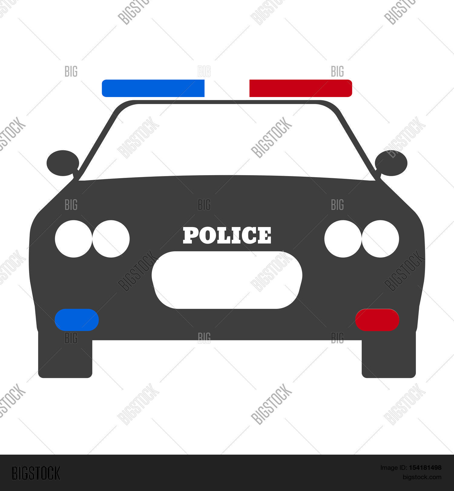 Police Car. Elements Vector & Photo (Free Trial) | Bigstock