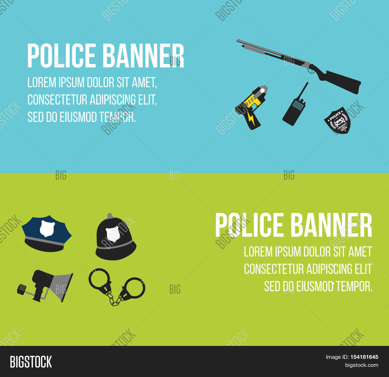 Police Logos Banners Vector & Photo (Free Trial) | Bigstock