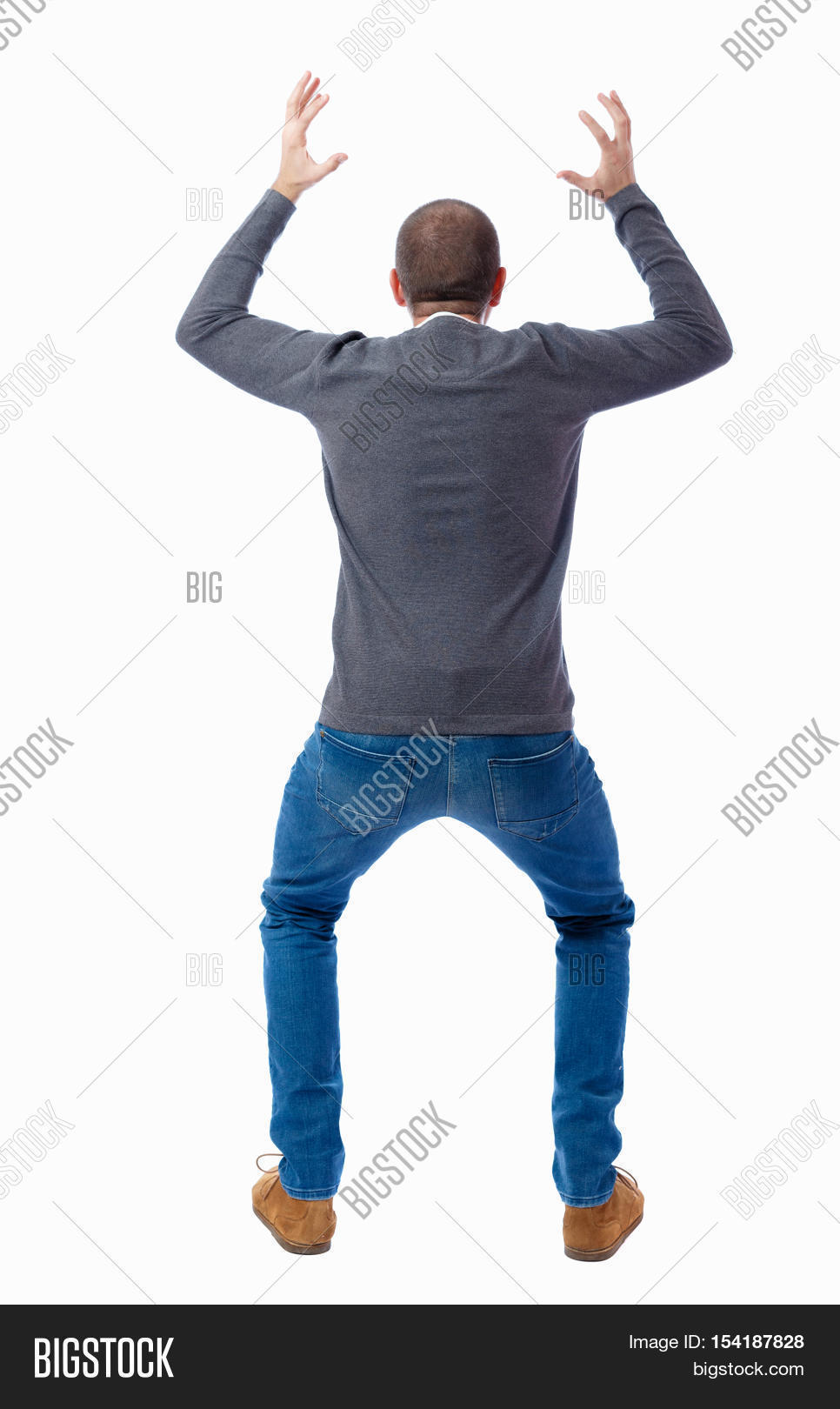 Back View Shocked Man Image & Photo (Free Trial) | Bigstock
