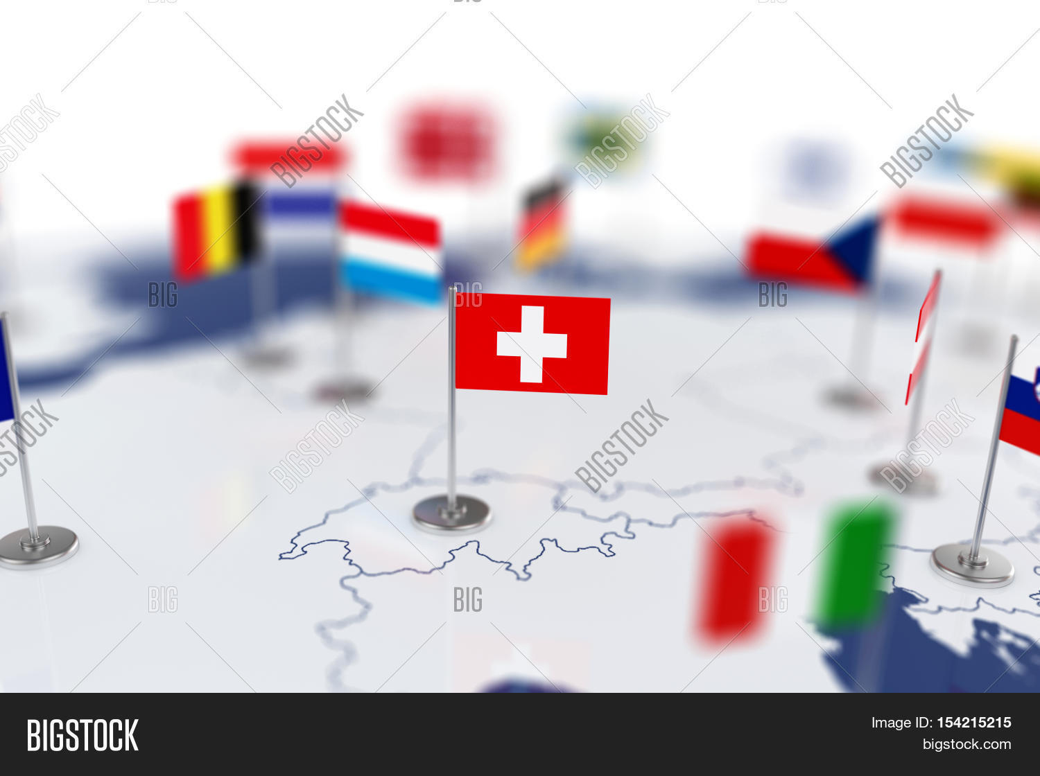 Swiss Flag Focus. Image & Photo (Free Trial) | Bigstock