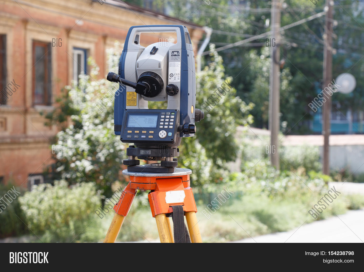 Tachymeter On Tripod Image & Photo (Free Trial) | Bigstock