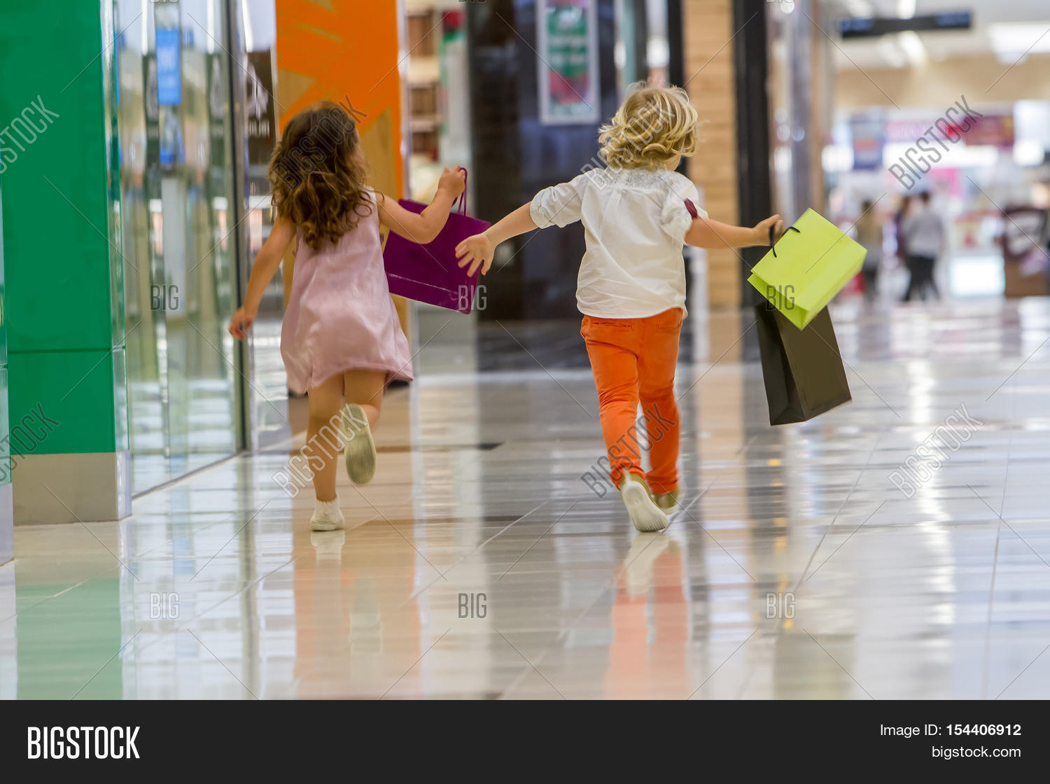 Kids Shopping. Cute Image & Photo (Free Trial) | Bigstock