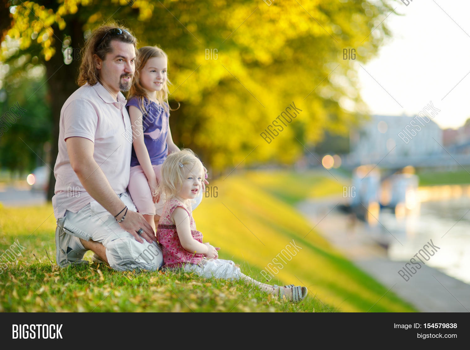 Young Father His Two Image & Photo (Free Trial) | Bigstock