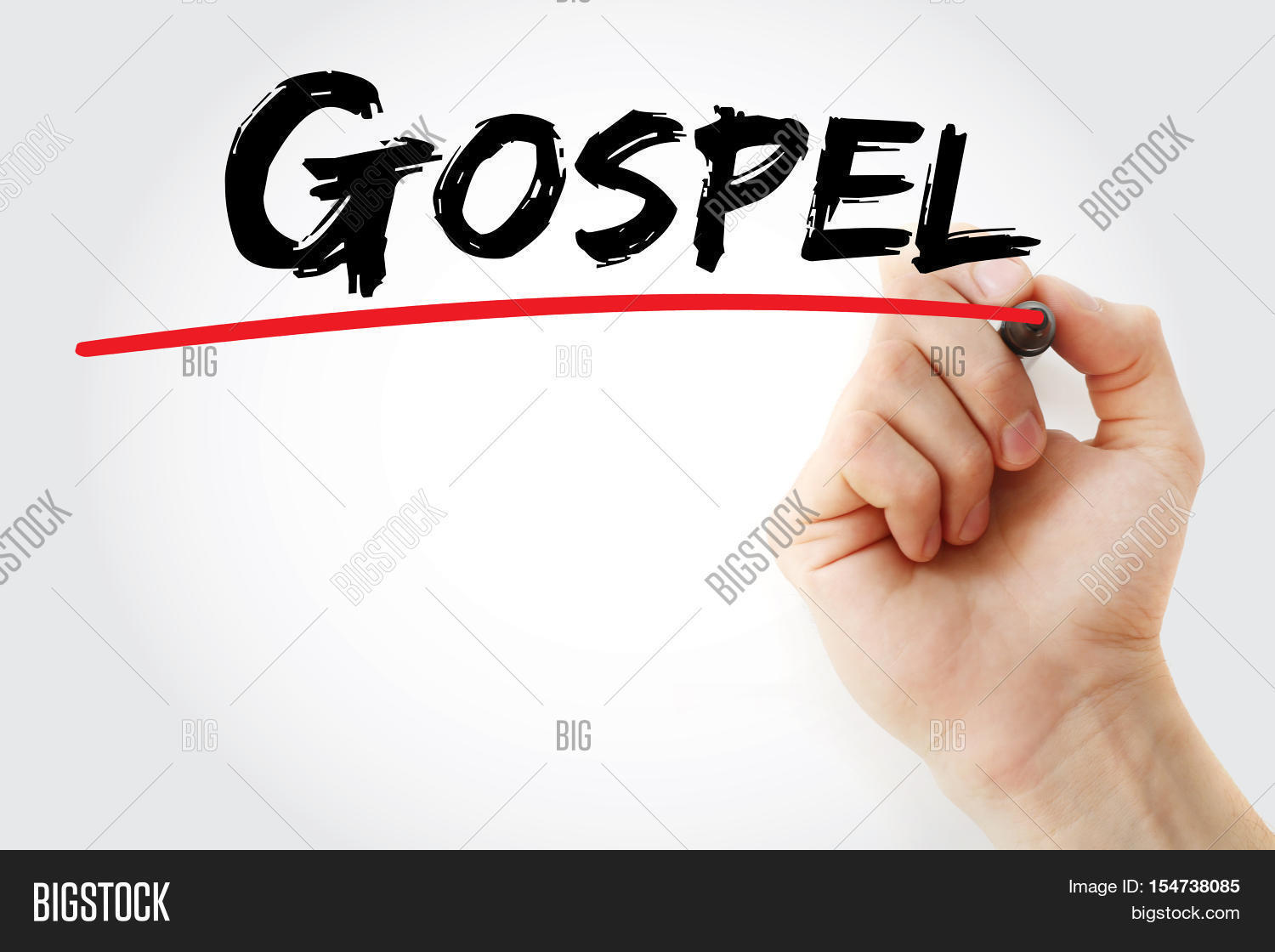 Hand Writing Gospel Image & Photo (Free Trial) | Bigstock
