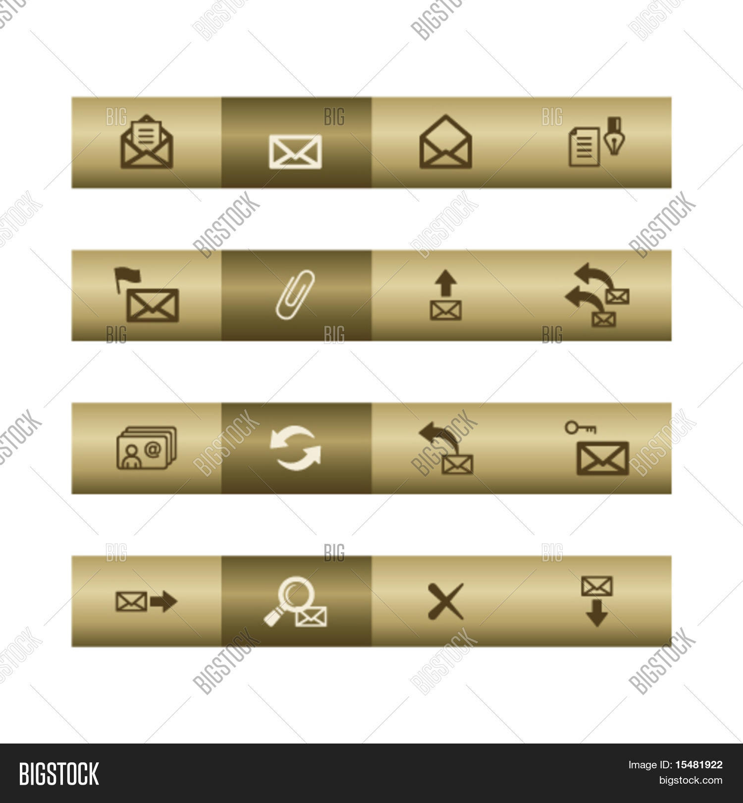 E-mail Web Icons On Vector & Photo (Free Trial) | Bigstock