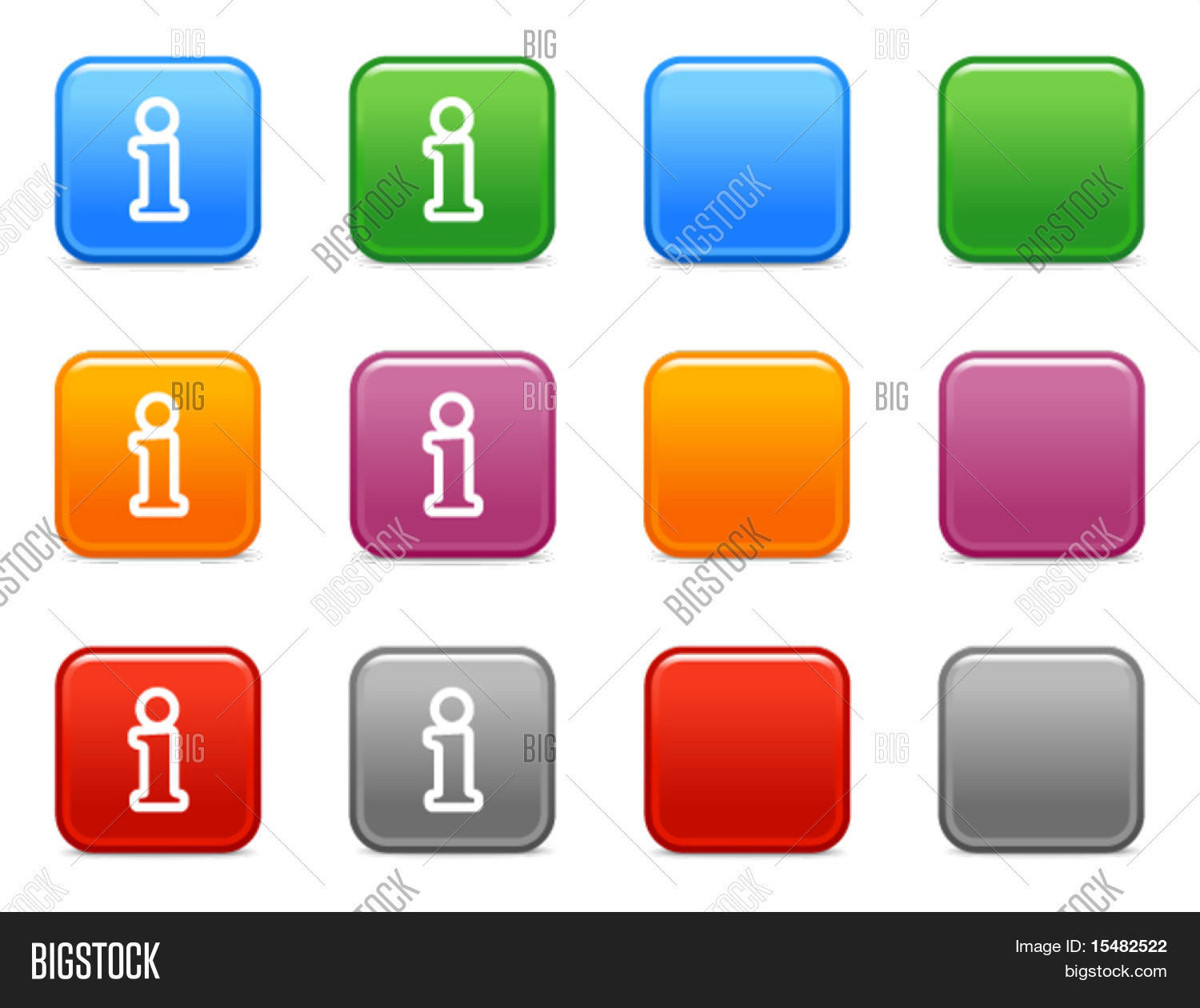 Color Buttons Info Vector & Photo (Free Trial) | Bigstock
