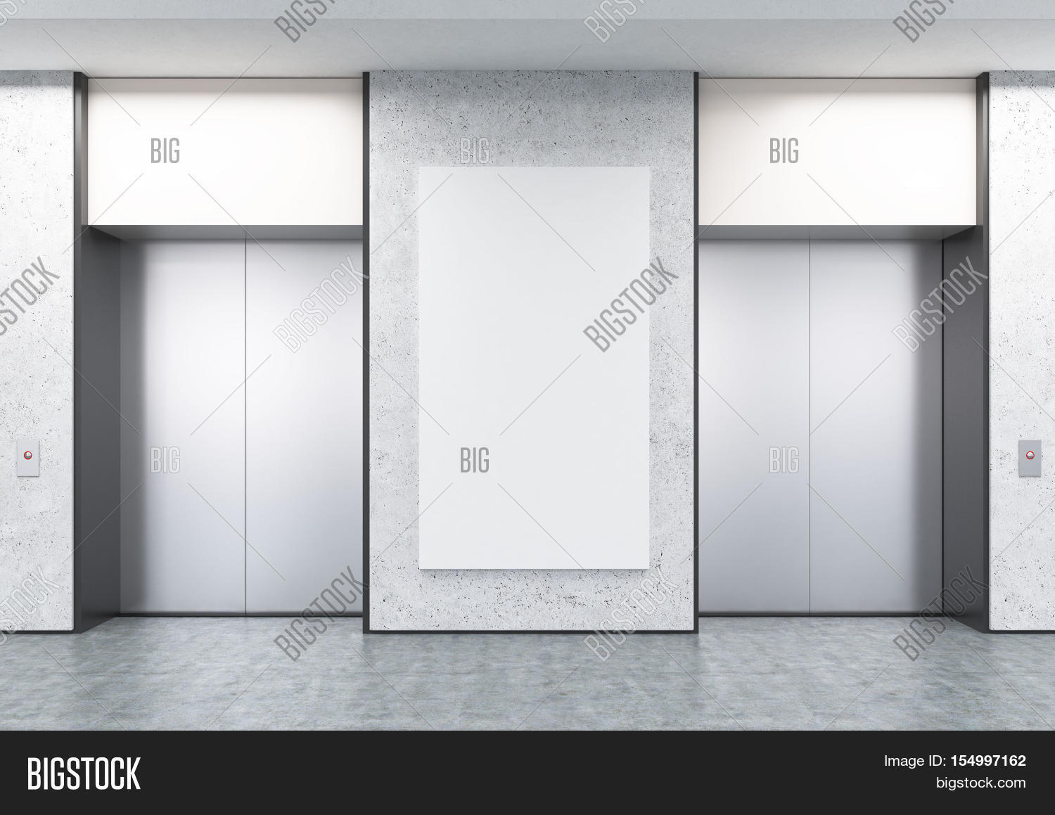 Two Closed Elevators Image & Photo (Free Trial) | Bigstock