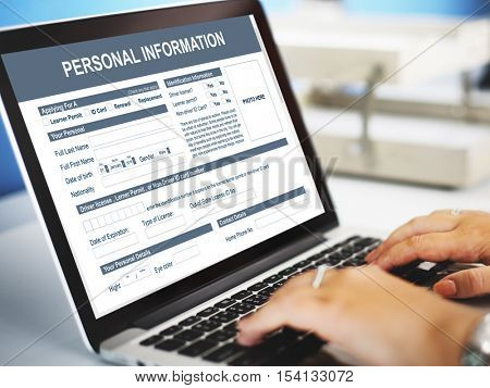 Personal Information Image & Photo (Free Trial) | Bigstock