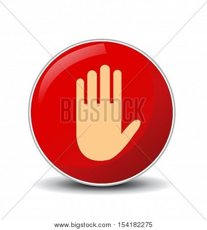 No Entry Hand Sign On Image & Photo (Free Trial) | Bigstock