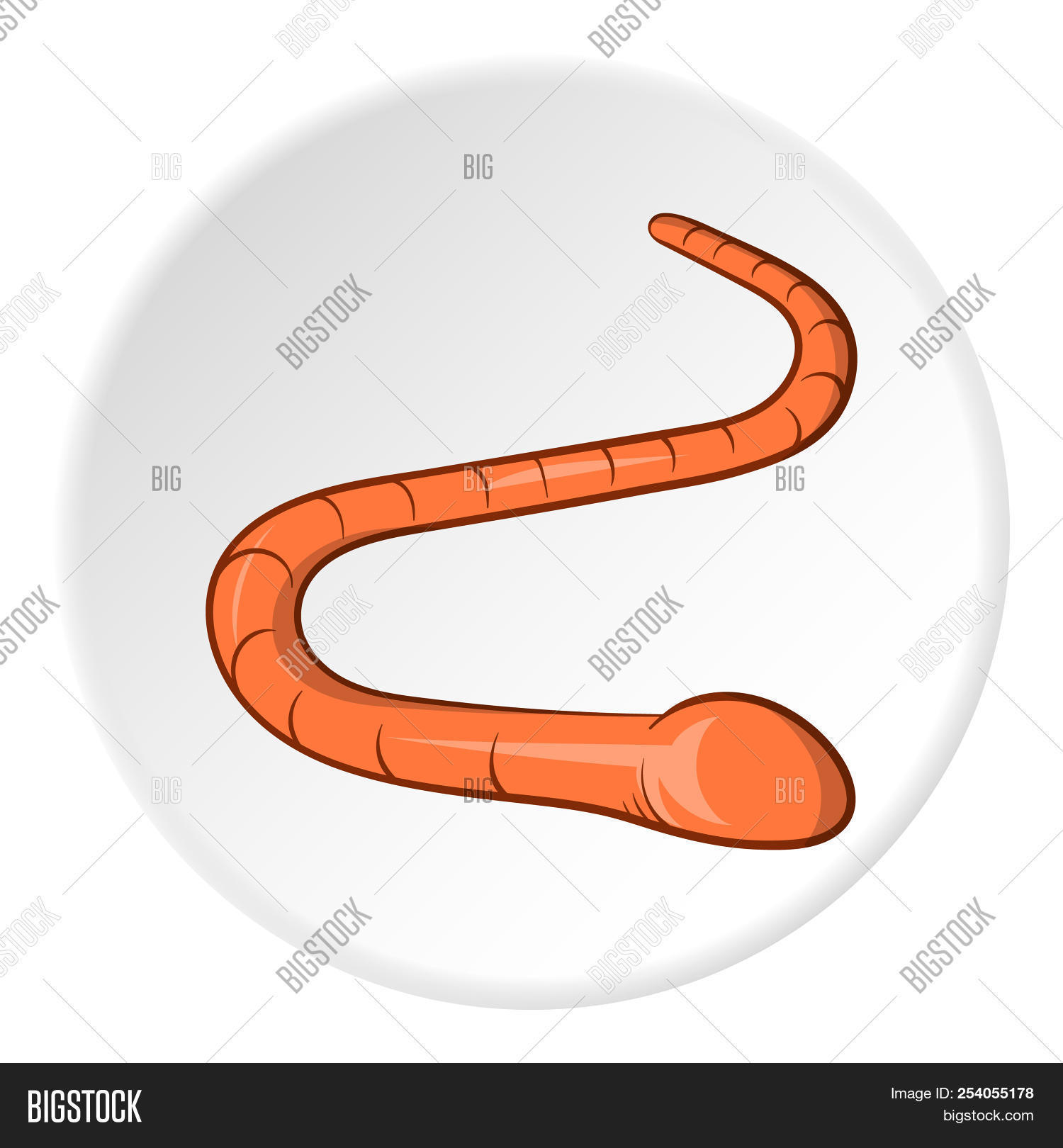 Worm Icon Cartoon Image & Photo (Free Trial) | Bigstock