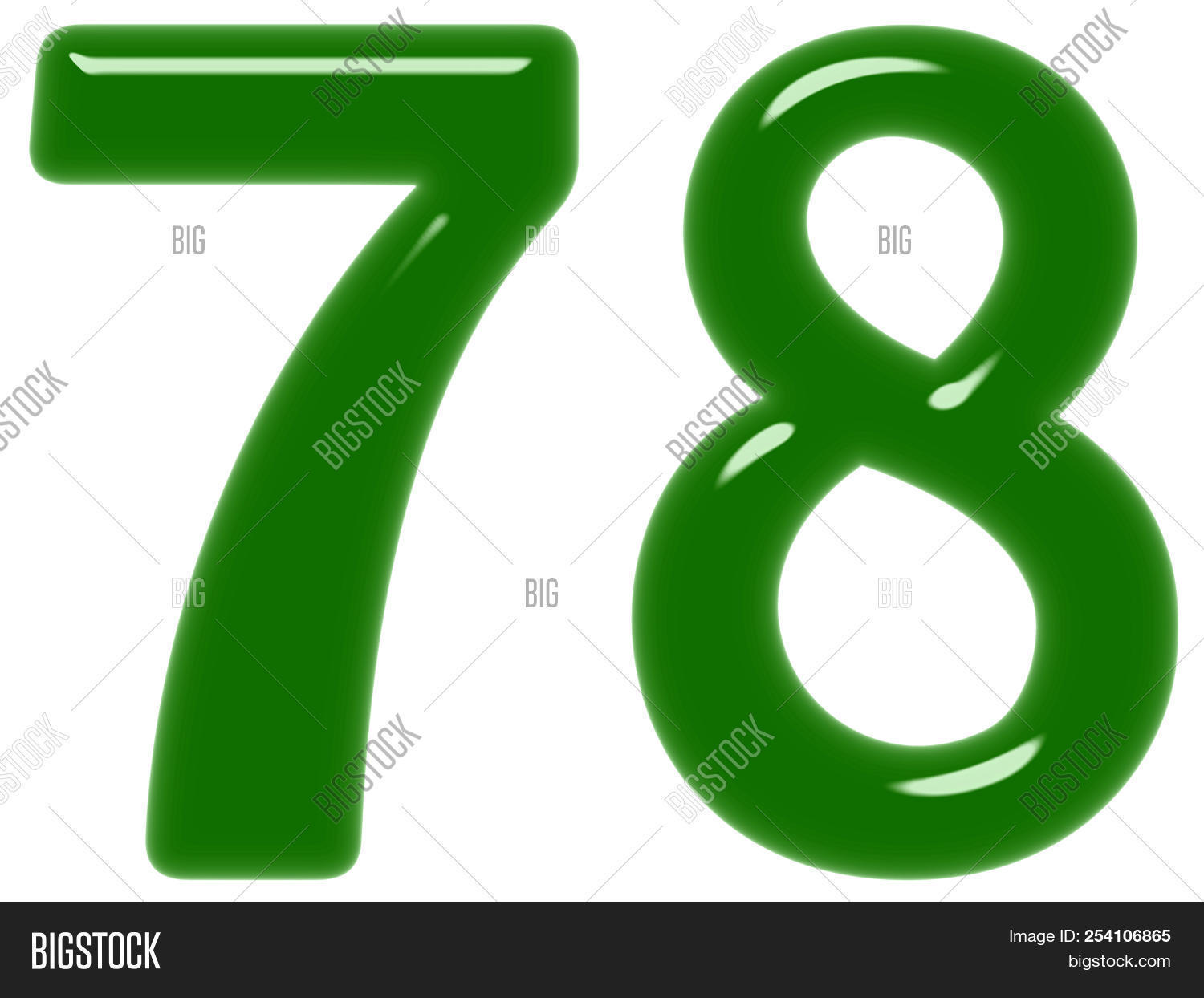 Numeral 78, Seventy Image & Photo (Free Trial) | Bigstock