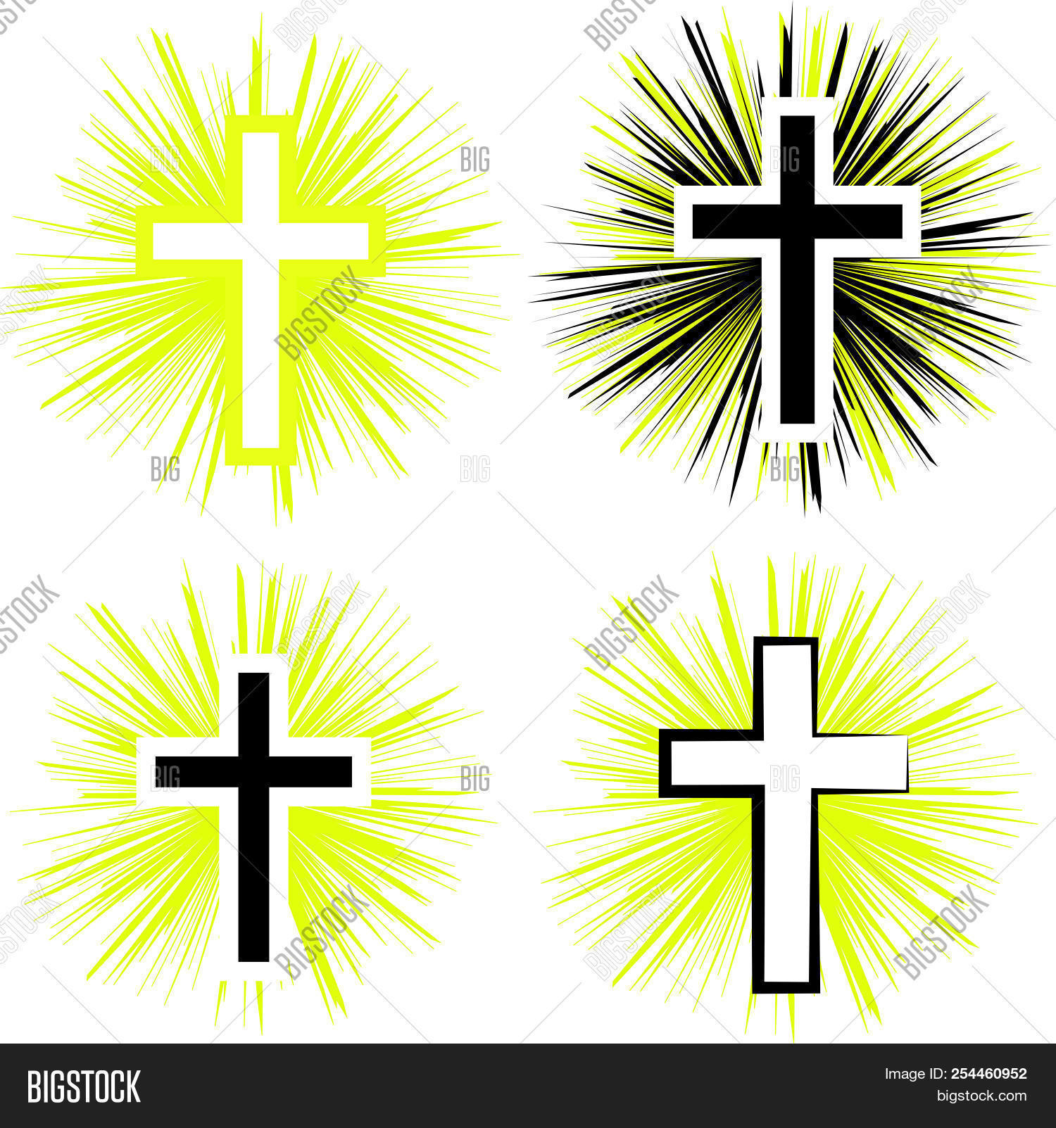 Set Color Christian Vector & Photo (Free Trial) | Bigstock