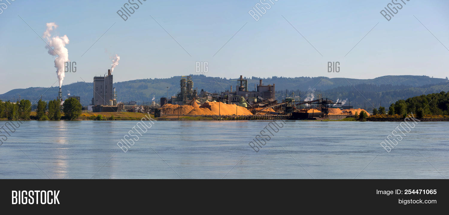 Pulp Paper Mill Along Image & Photo (Free Trial) | Bigstock