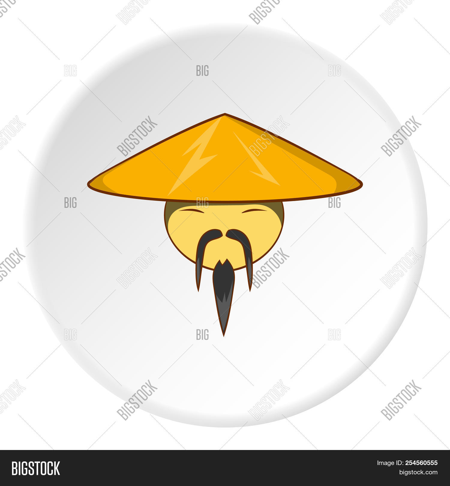 Asian Man Hat Icon Image & Photo (Free Trial) | Bigstock