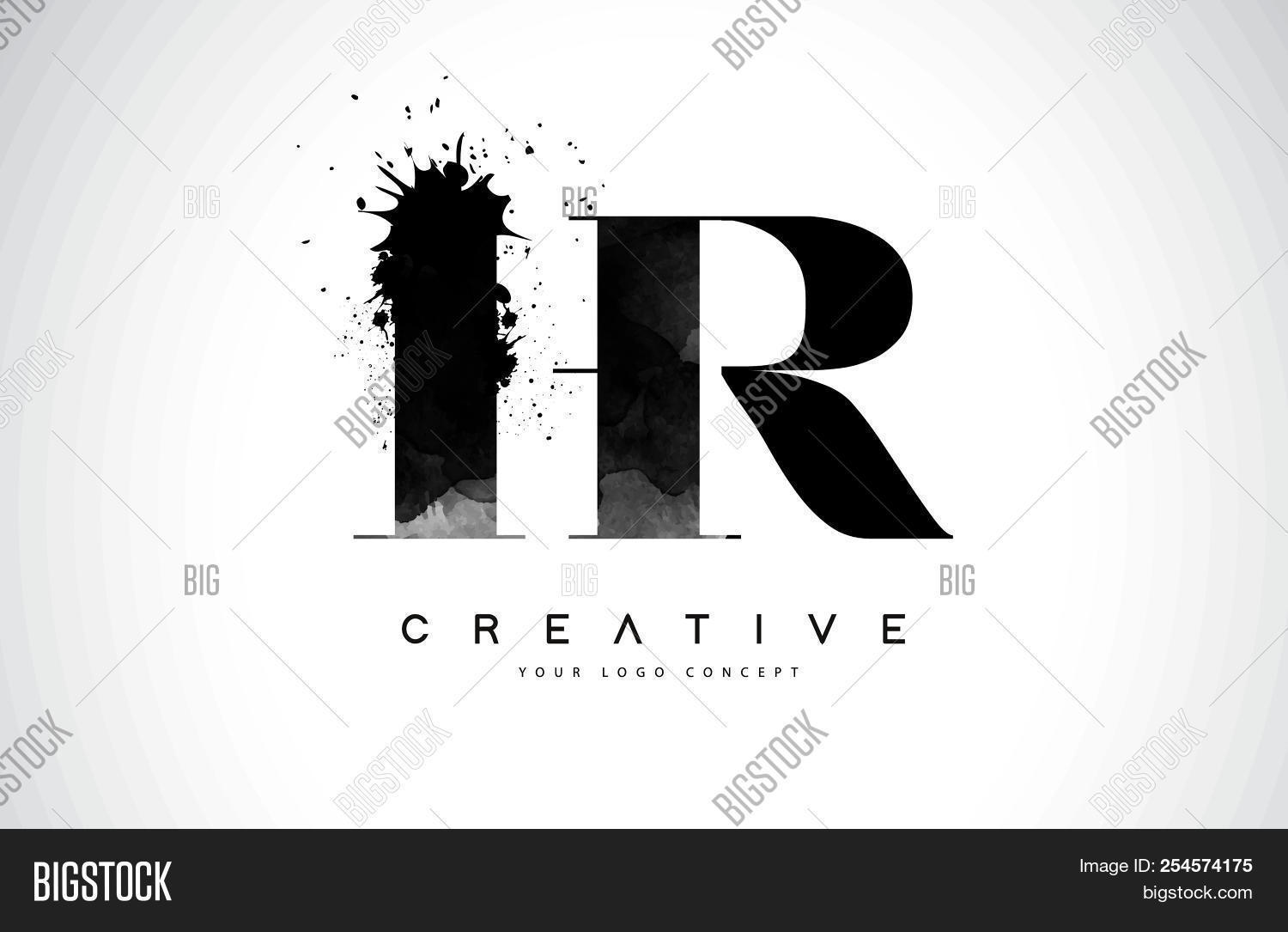 Hr H R Letter Logo Vector & Photo (Free Trial) | Bigstock
