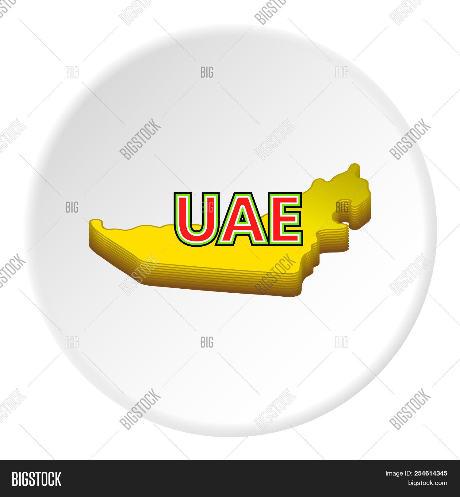 Map Uae Icon. Cartoon Image & Photo (Free Trial) | Bigstock