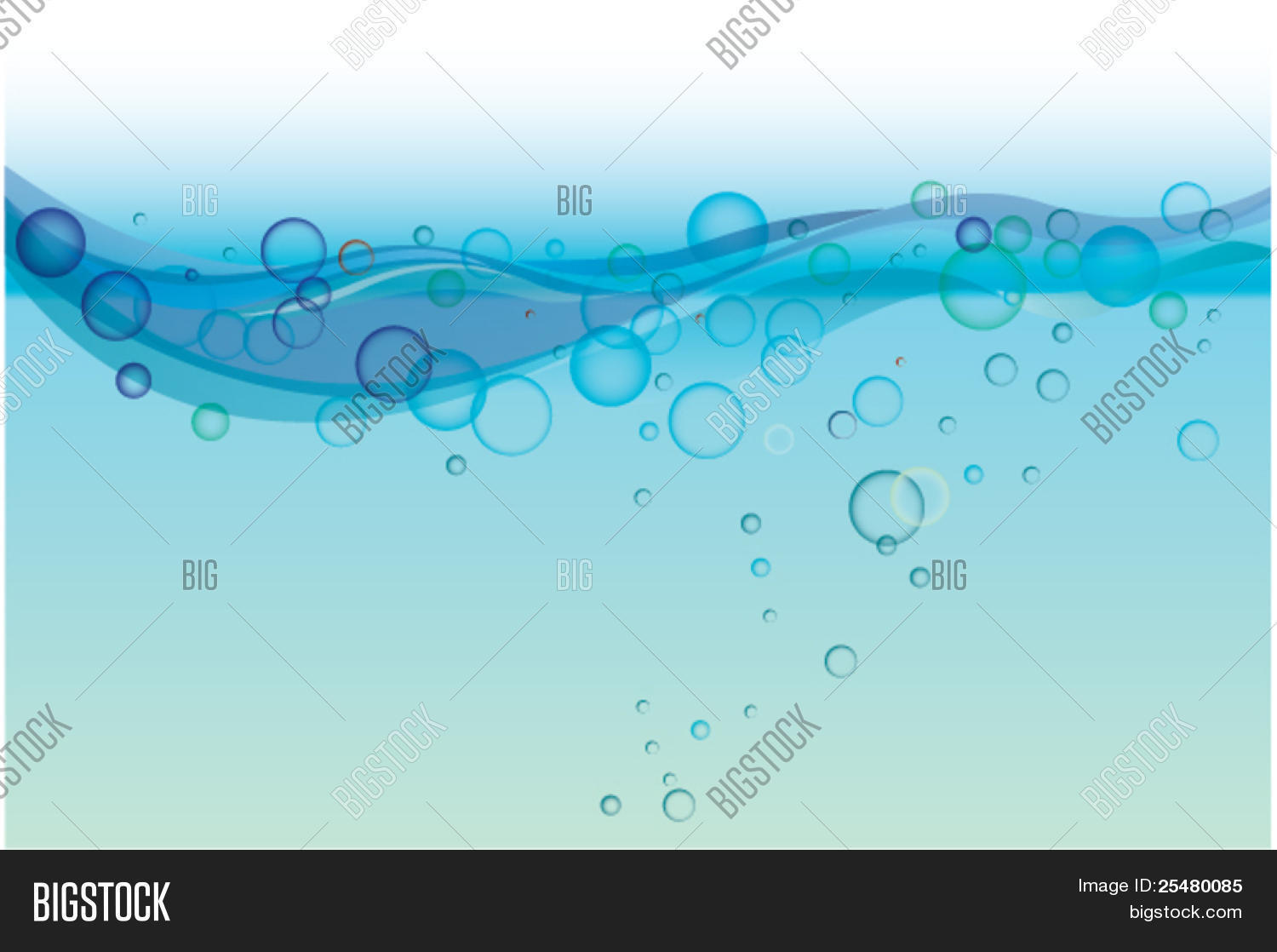 Water Wave Bubbles Vector & Photo (Free Trial) | Bigstock
