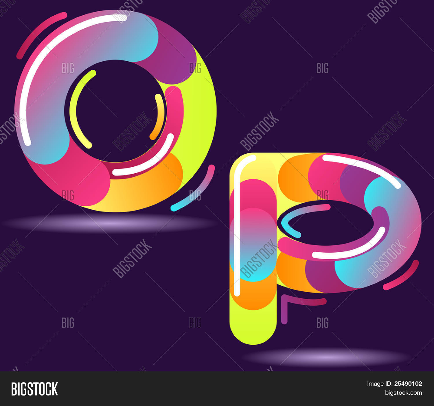Two Letters Alphabet Vector & Photo (Free Trial) | Bigstock