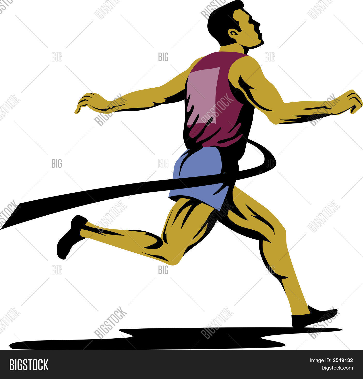 Sprinter Running Vector & Photo (Free Trial) | Bigstock