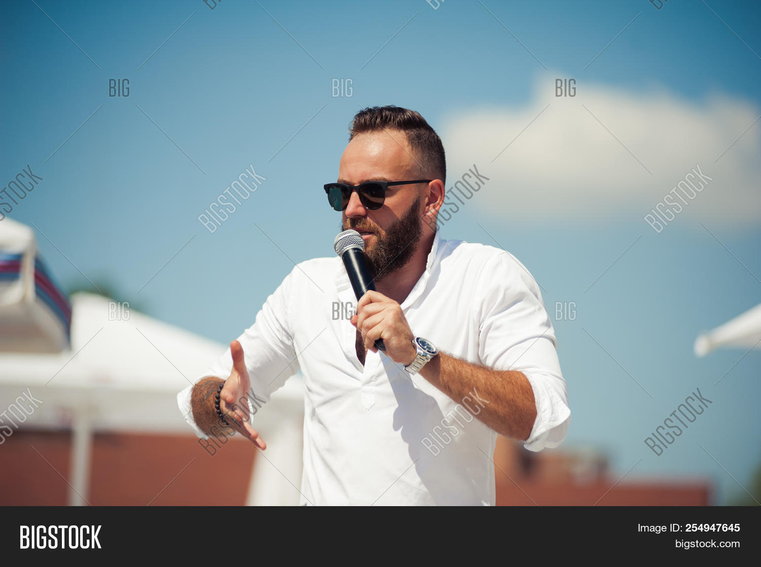 Presenter On Stage Image & Photo (Free Trial) | Bigstock