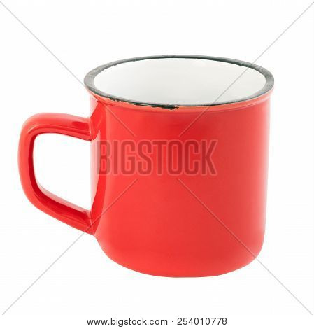 Red Enamel Mug Image & Photo (Free Trial) | Bigstock