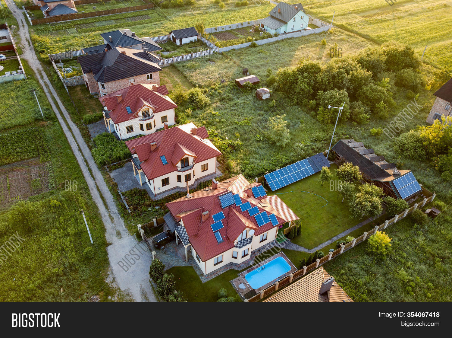 Aerial View Rural Image & Photo (Free Trial) | Bigstock