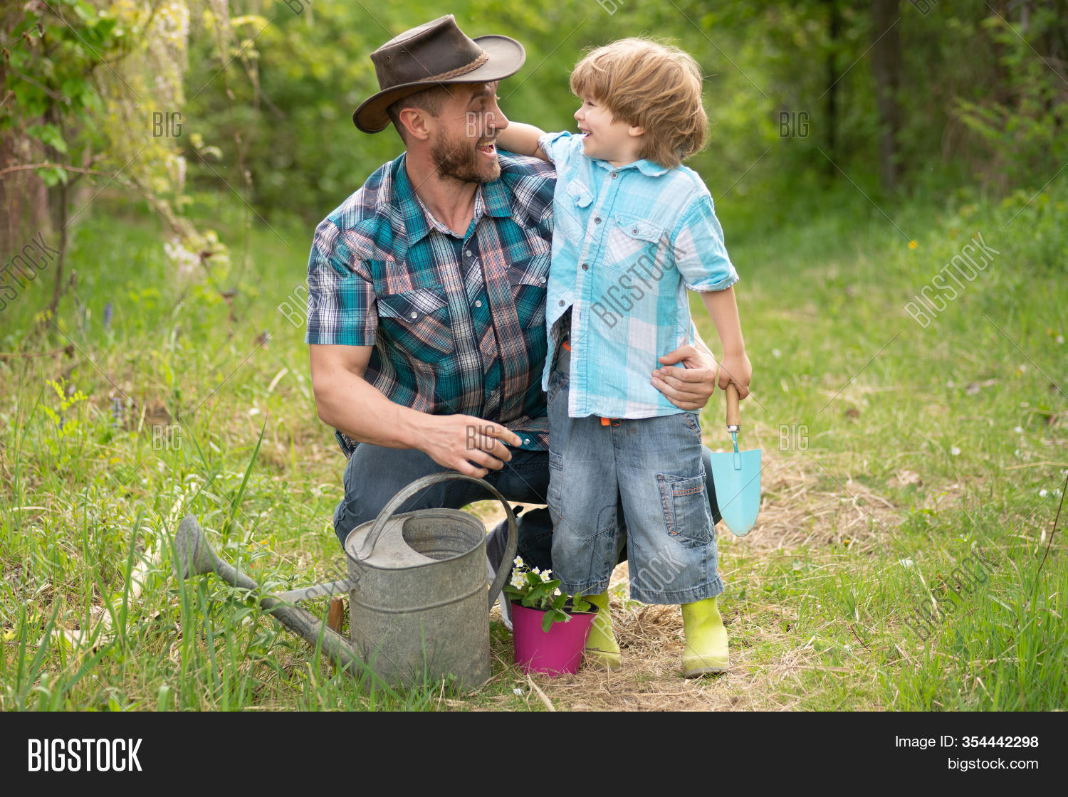 Father Son Nature Image & Photo (Free Trial) | Bigstock