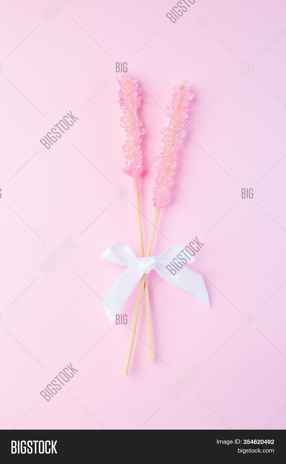 Two Pink Rock Candy On Image & Photo (Free Trial) | Bigstock