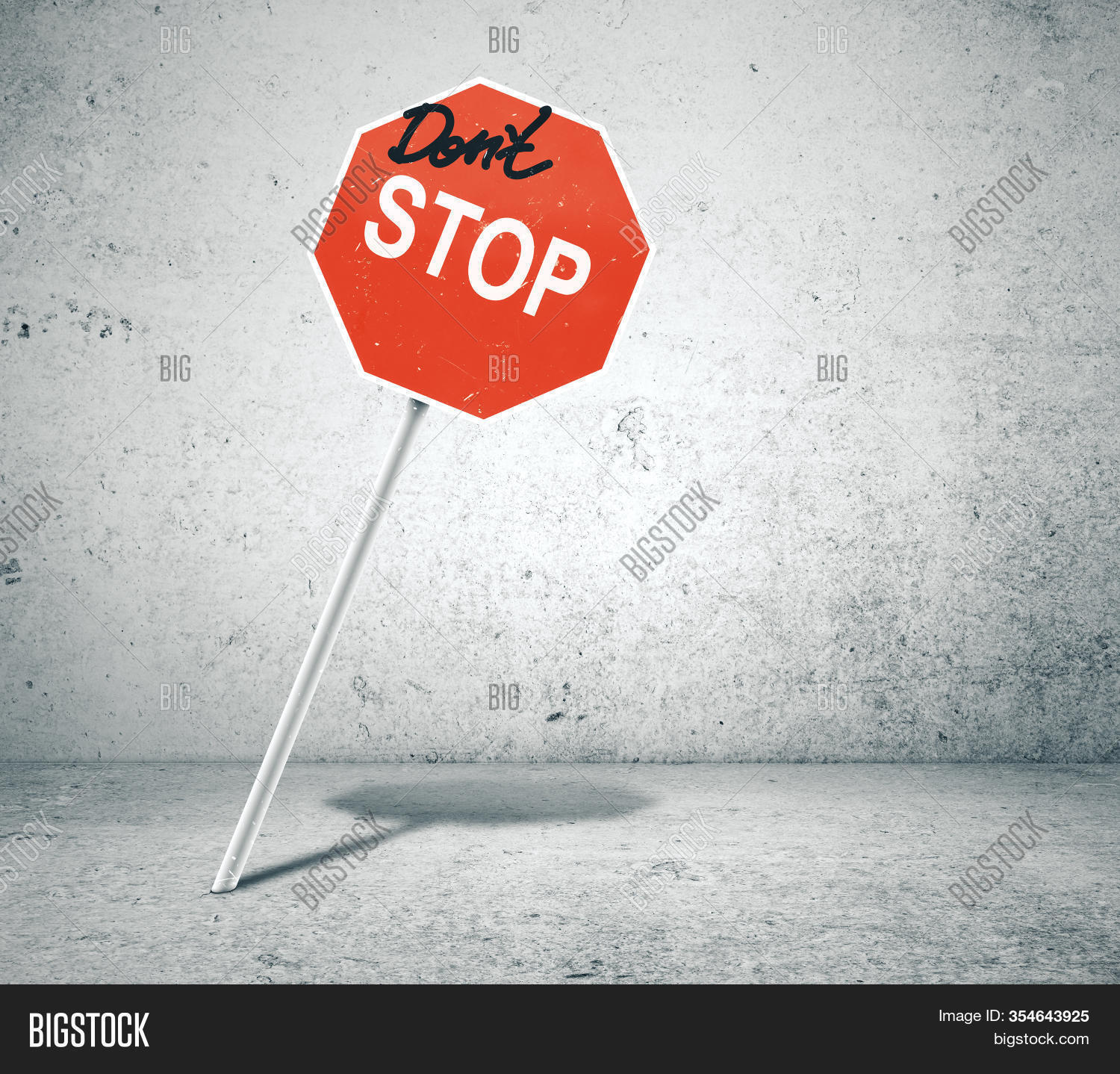 Dont Stop Road Sign Image & Photo (Free Trial) | Bigstock