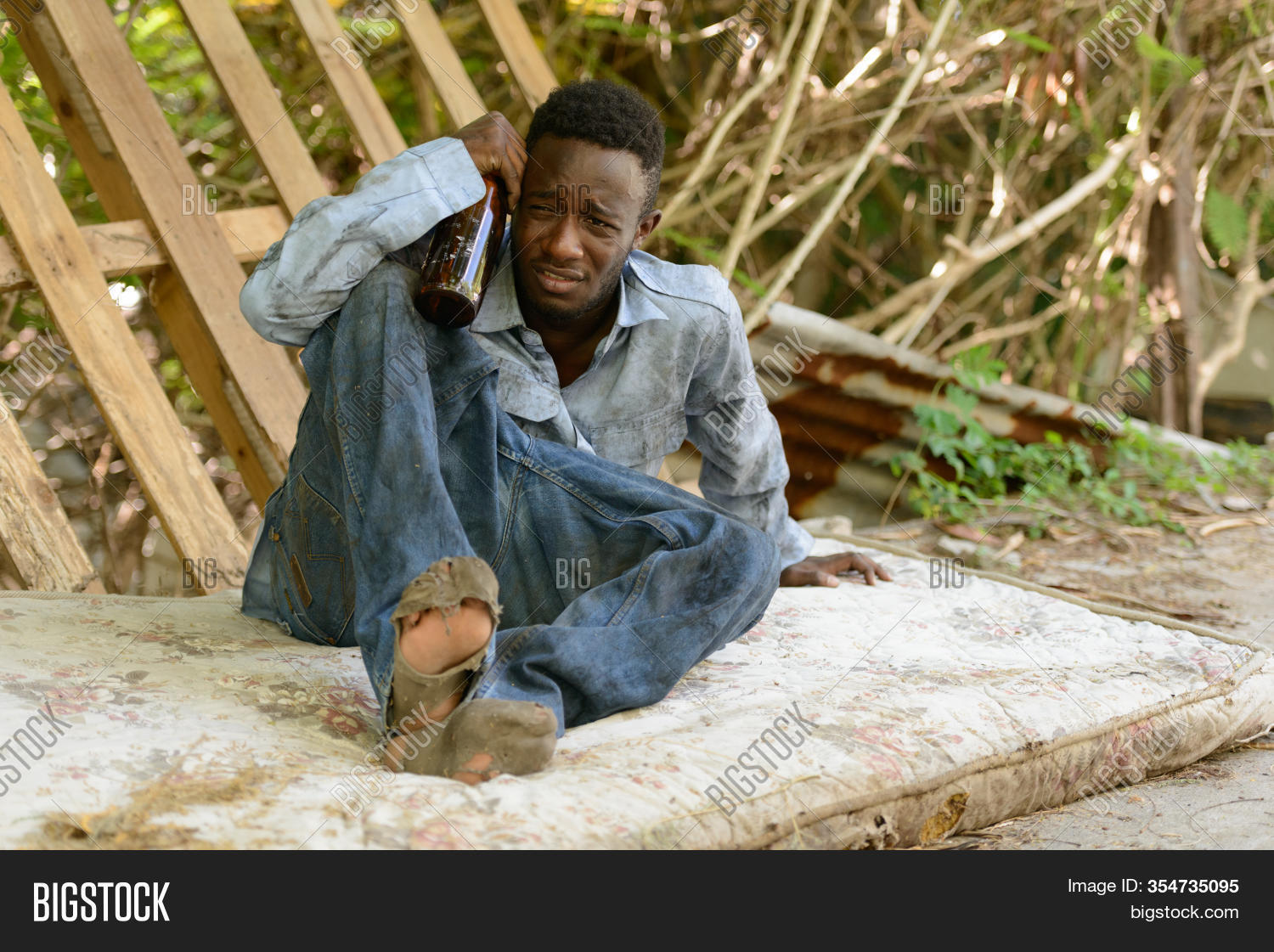Sad Young Homeless Image & Photo (Free Trial) | Bigstock